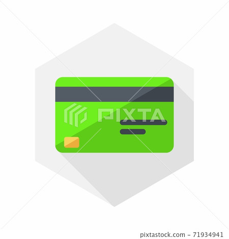 Credit card Green icon vector isolated.-插圖素材 [71934941] - PIXTA圖庫