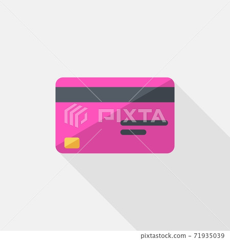Credit card Pink icon vector isolated. - Stock Illustration [71935039 ...