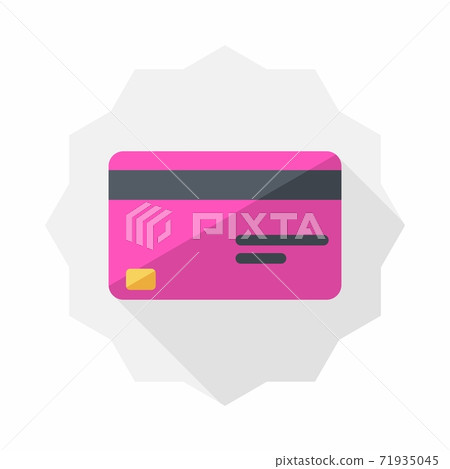Credit card Pink icon vector isolated. - Stock Illustration [71935045 ...