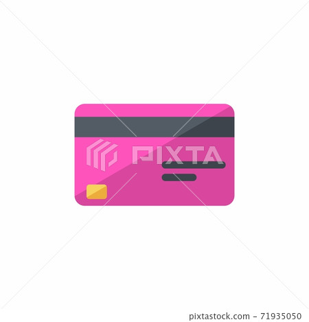 Credit card Pink - White Background icon vector... - Stock Illustration ...