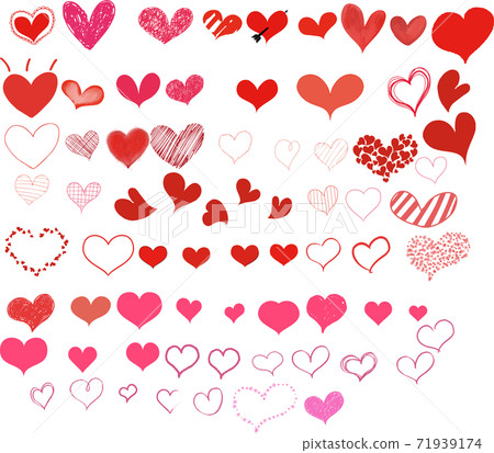 Complete collection of heart marks.... - Stock Illustration [71939174 ...