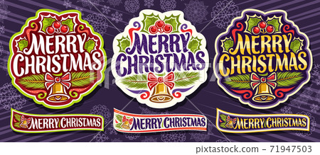 Vector set for Merry Christmas - Stock Illustration [71947503] - PIXTA