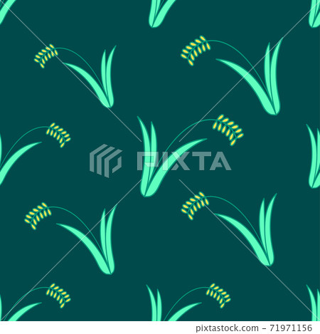 seamless pattern rice plant.repeat pattern... - Stock Illustration ...