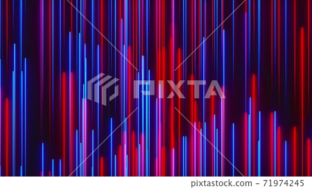 Many vertical neon lighting lines, abstract... - Stock Illustration ...