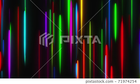 Many vertical neon lighting lines, abstract... - Stock Illustration ...