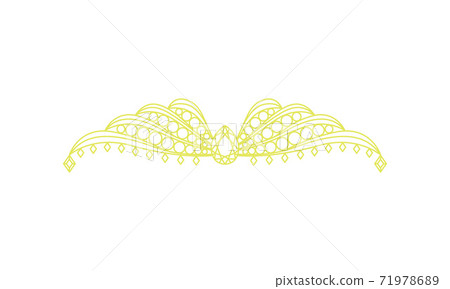 Tiara line art illustration_25 - Stock Illustration [71978689] - PIXTA