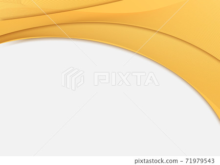 Abstract template header yellow curve with line... - Stock Illustration ...