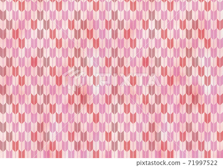 Yabane Japanese pattern watercolor style (red) - Stock Illustration ...