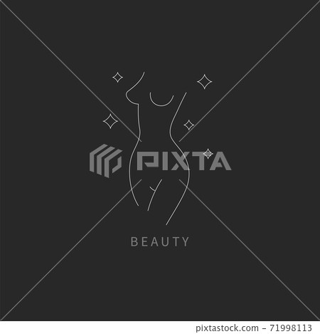Beautiful female body symbol. Plastic surgery,... - Stock Illustration ...
