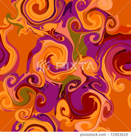 Abstract swirl brush strokes seamless pattern. - Stock Illustration ...