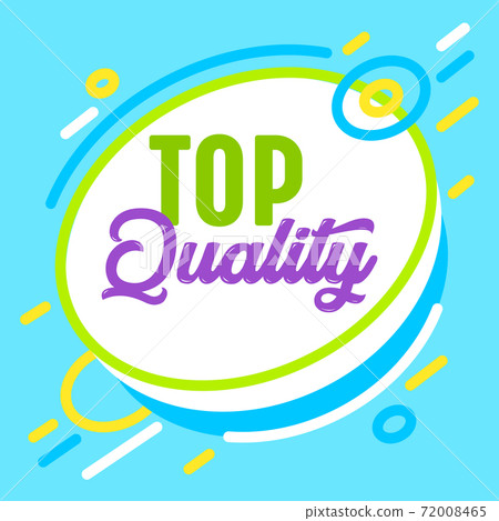 Top Quality Banner in Trendy Style with... - Stock Illustration ...