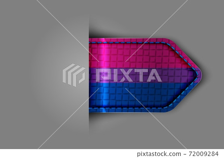 Bisexual pride flag in the form of a glossy... - Stock Illustration ...