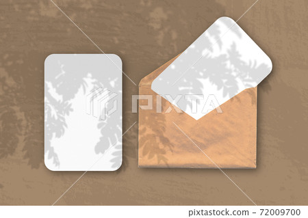 An envelope with two sheets of textured white... - Stock Illustration ...