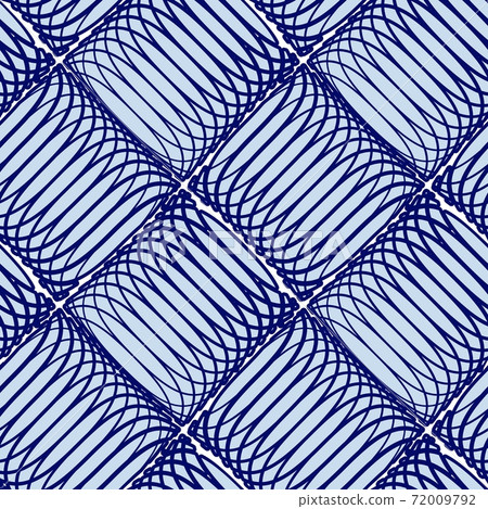 Blue abstract seamless pattern with lines. - Stock Illustration ...