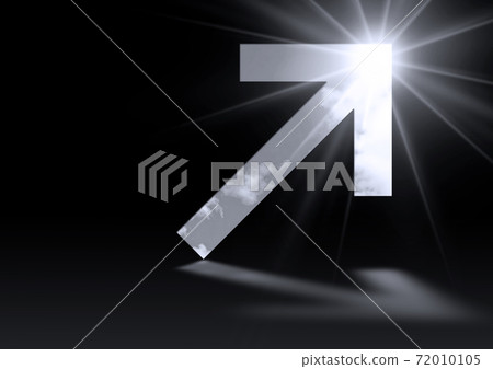 Arrows rising to the right and light - Stock Illustration [72010105 ...