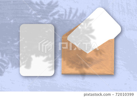 An envelope with two sheets of textured white... - Stock Illustration ...