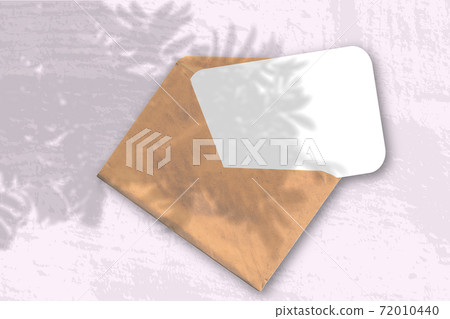 An envelope with sheet of textured white paper... - Stock Illustration ...