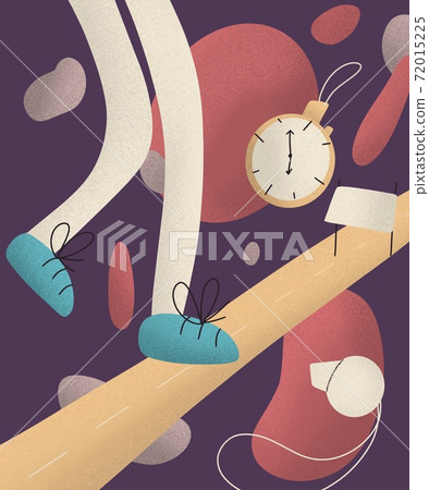 sports illustration. legs of cartoon character... - Stock Illustration ...