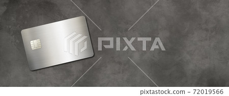 Silver credit card on a black background - Stock Illustration [72019566 ...