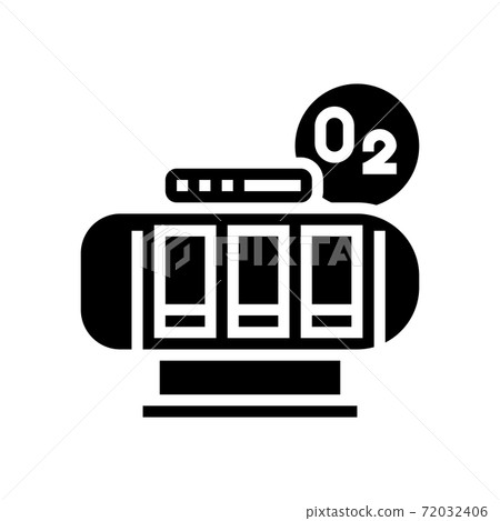 oxygen saturation chamber glyph icon vector... - Stock Illustration ...