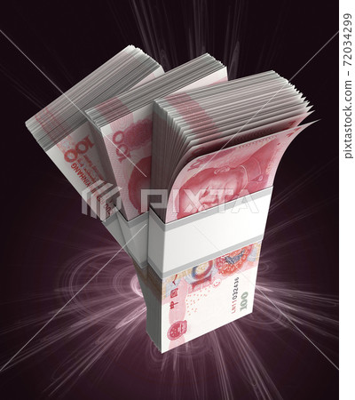 Stack of Chinese Yuan - Stock Illustration [72034299] - PIXTA