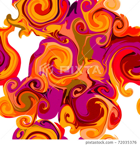 Abstract swirl brush strokes repeat pattern. - Stock Illustration ...