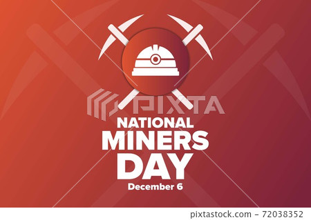 National Miners Day. December 6. Holiday... - Stock Illustration ...