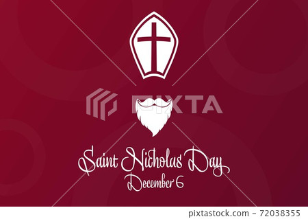 Saint Nicholas Day. December 6. Holiday... - Stock Illustration ...