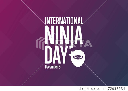 International Ninja Day. December 5. Holiday... - Stock Illustration ...