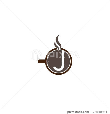 Coffee cup icon design letter J logo concept - Stock Illustration ...