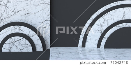 Abstract background white marble circles 3D-插圖素材 [72042748] - PIXTA圖庫