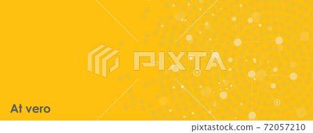 Vector lines, circle, dots connect in abstract... - Stock Illustration [72057210] - PIXTA