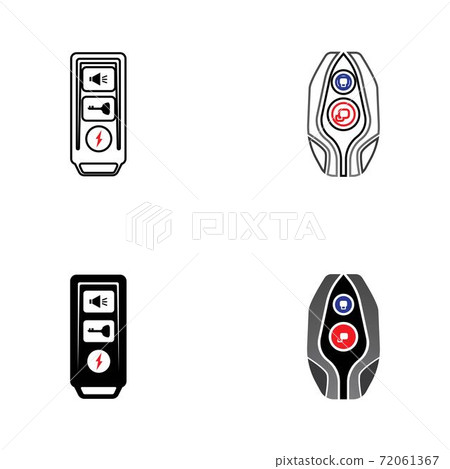 Smart key system vector illustration template - Stock Illustration ...