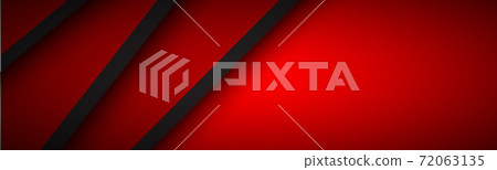 Abstract header with red and black layers above... - Stock Illustration ...