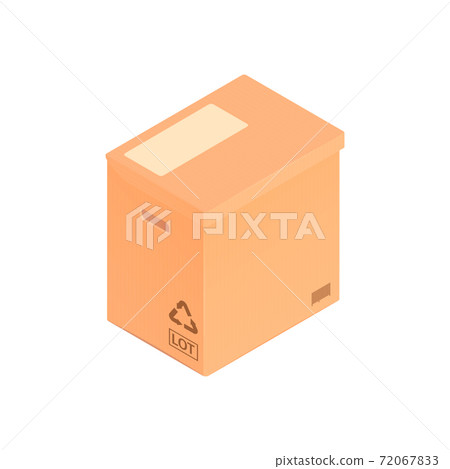 Large Cardboard Box Composition - Stock Illustration [72067833] - PIXTA