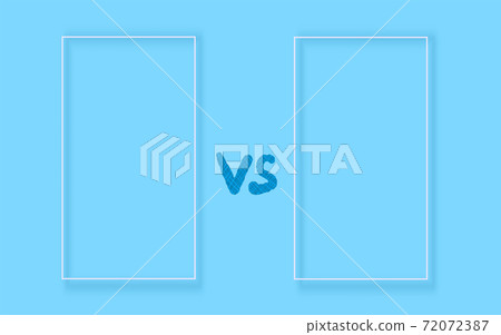 VS screen. Versus vector sign with copy space. - Stock Illustration ...