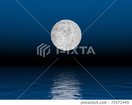 Moonlight - 3D render-插圖素材 [72072449] - PIXTA圖庫