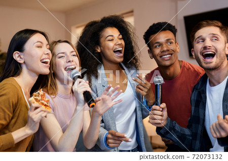 People Singing Karaoke