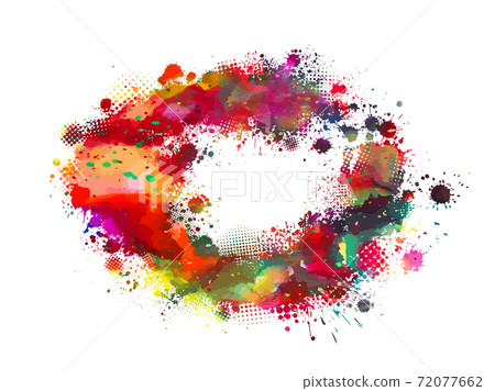 Multi color blots background. Grunge texture... - Stock Illustration ...