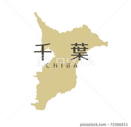 Chiba Chiba map - Stock Illustration [72086811] - PIXTA