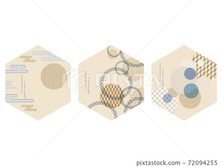Japanese background with geometric elements... - Stock Illustration ...