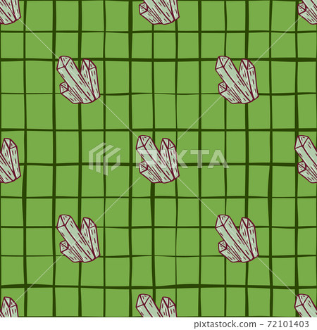 Hand drawn seamless magic pattern with crystal... - Stock Illustration ...