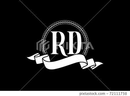 Initial Monogram Letter R D Logo Design Vector... - Stock Illustration ...