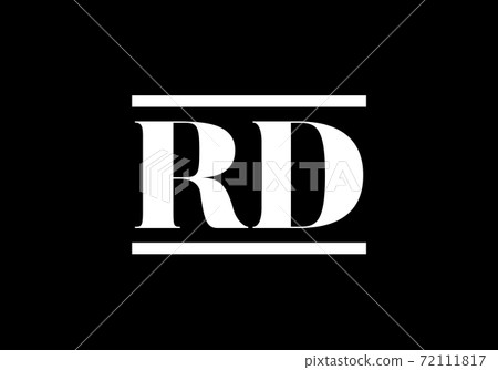 Initial Monogram Letter R D Logo Design Vector... - Stock Illustration ...