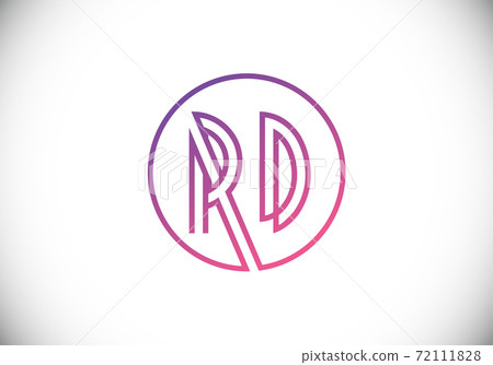 Initial Monogram Letter R D Logo Design Vector...-插圖素材 [72111828] - PIXTA圖庫