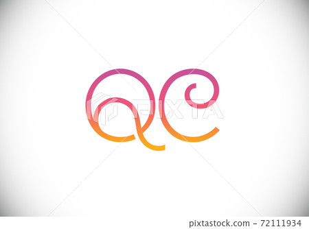 Initial Monogram Letter Q C Logo Design Vector...-插圖素材 [72111934] - PIXTA圖庫