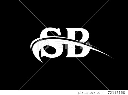 S B Initial Letter Logo Design Vector Template....-插圖素材 [72112168 ...