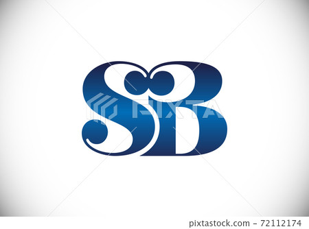 S B Initial Letter Logo Design Vector Template.... - Stock Illustration ...