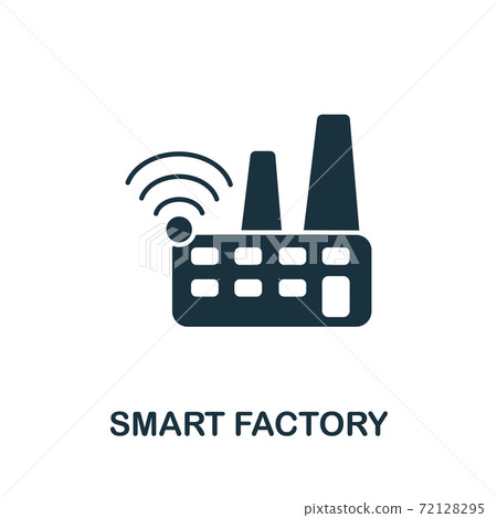 Smart Factory icon from digitalization... - Stock Illustration ...