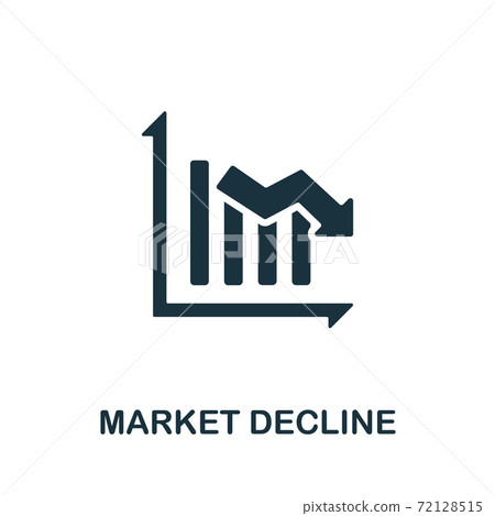 Market Decline icon. Simple element from Crisis... - Stock Illustration ...